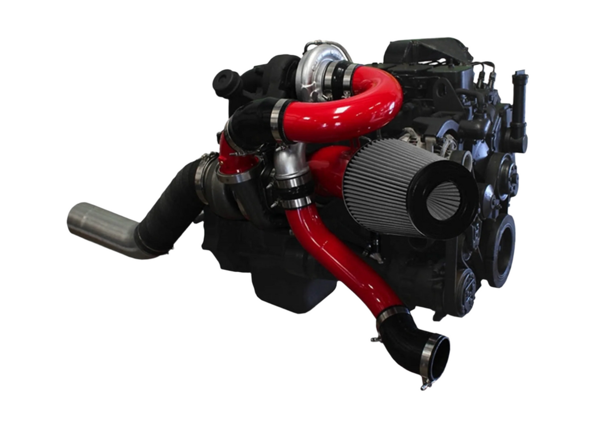 Pusher Low Mount Compound Turbo System for 1998-2002 Dodge Cummins 24v ...