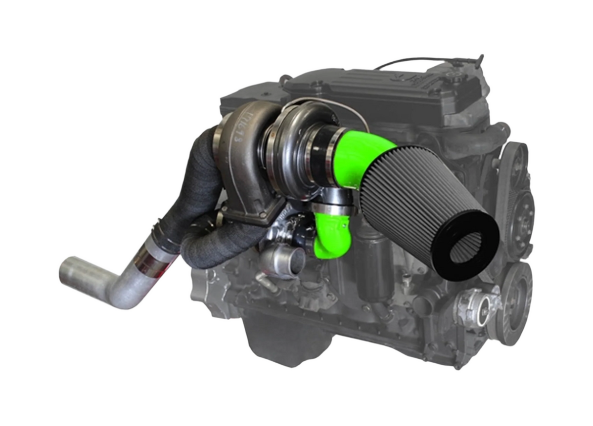 Pusher High Mount Compound Turbo System for 2010-2012 Ram 6.7L Cummins ...